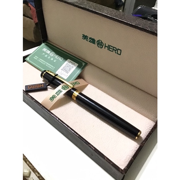 HERO FOUNTAIN PEN BLACK GOLD | Shopee Thailand