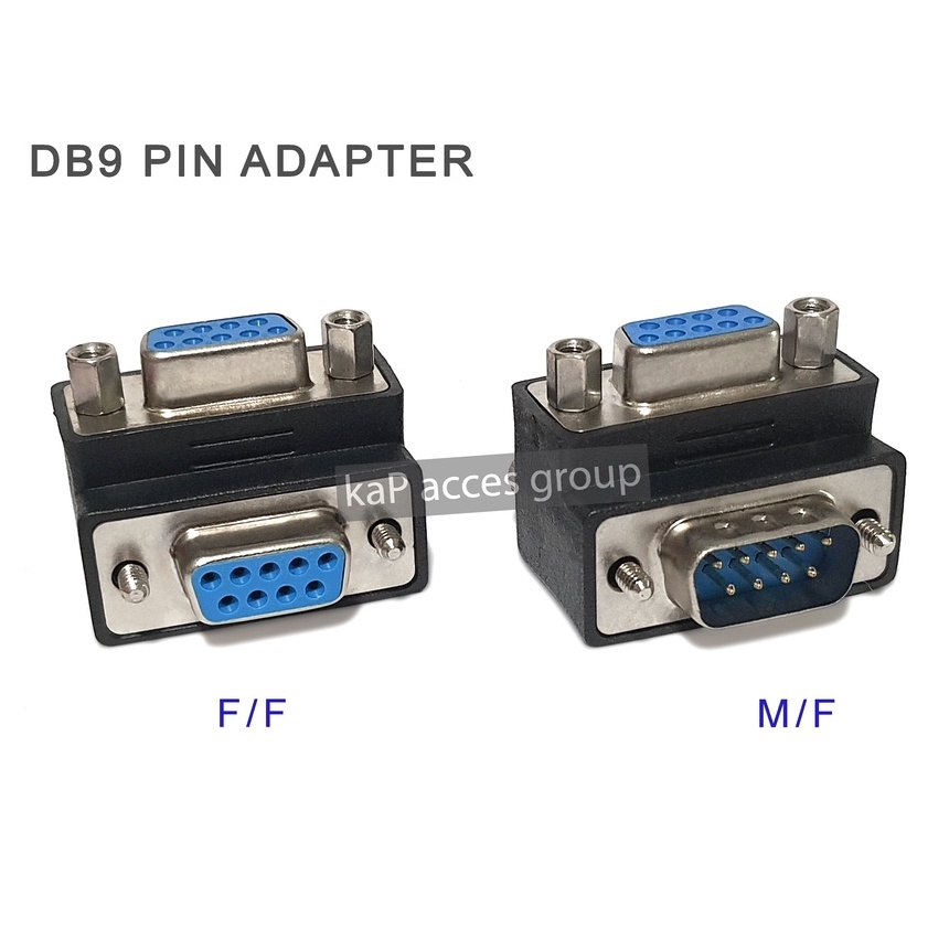 DB9 Serial 9 pin RS232 / 422 / 485 M/M, M/F Adapter 90 Degree หัวงอ ซี ...