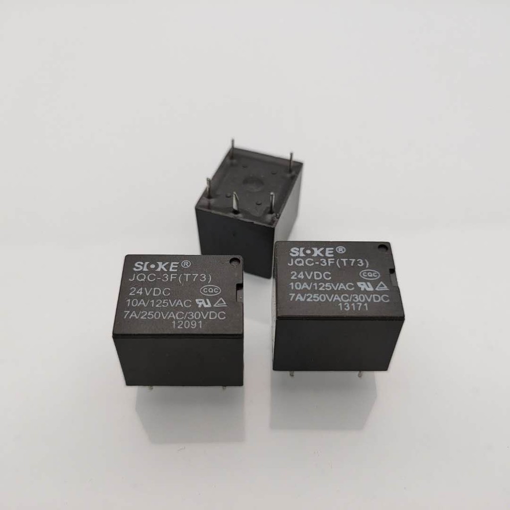 soke 5ขา relay รีเลย์ JQC-3F（T73） 24VDC 10A/125VAC หม้อหุงข้าว หม้อความ ...