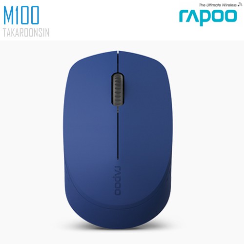 เมาส์ Rapoo MSM100 Silent Wireless mouse สีดำ,สีชมพู, สีเขียวมิ้น,น้ำเงิน | Shopee Thailand