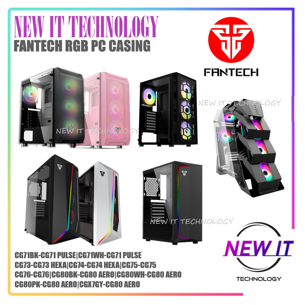 Fantech CG71 PULSE CG73 HEXA CG74 HEXA CG75 CG76 CG80 AERO CGX7GY RGB ...