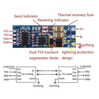 XY-017 UART TTL to RS485 3.3V 5V Module for Arduino (MD0158) | Shopee Thailand