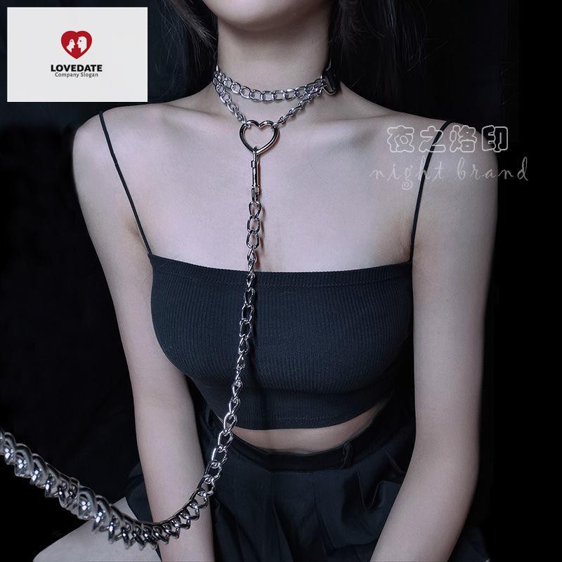 角色扮演 Girl dark love traction เชือกชุดปลอกคอ k9 sexy punk necklace cos maid photo neck ring ...