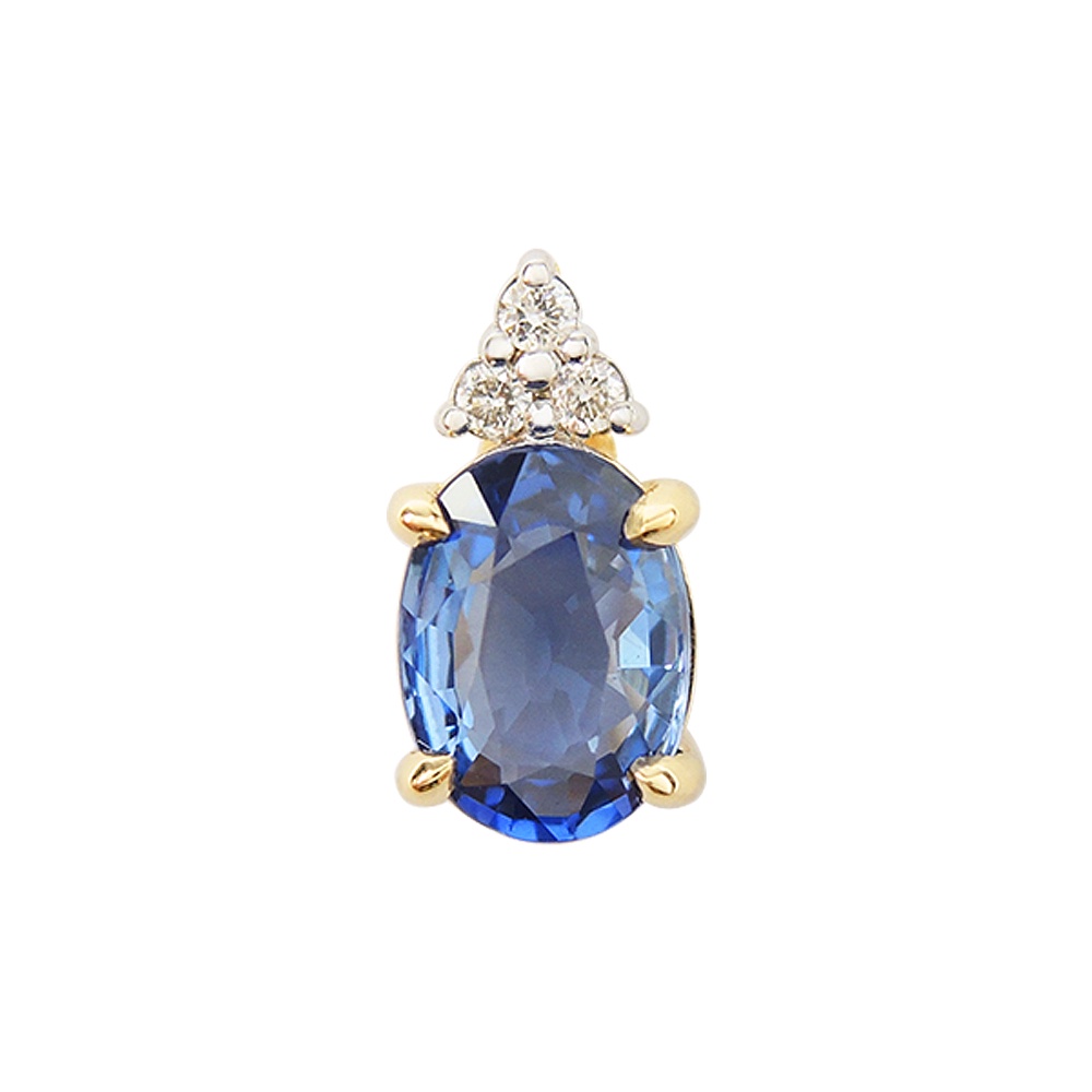 MARC jewelry จี้ทอง 18K รุ่น GP80233SI2/B-SP/YG, สีฟ้า | Shopee Thailand