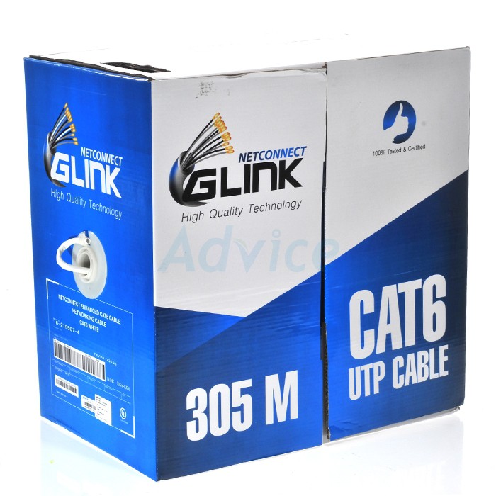 CAT6 UTP Cable (305m/Box) GLINK | Shopee Thailand