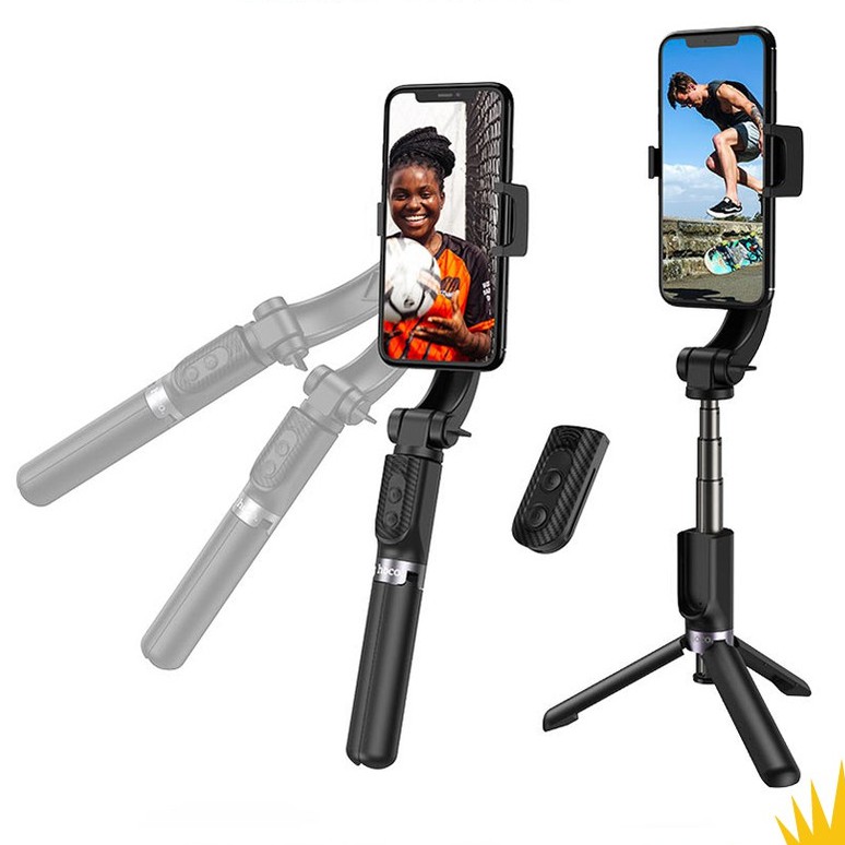 Hoco K11 ไม้เซลฟี่บลูทูธ พร้อมขาตั้ง และปุ่มซัตเตอร์ Wireless tripod ...