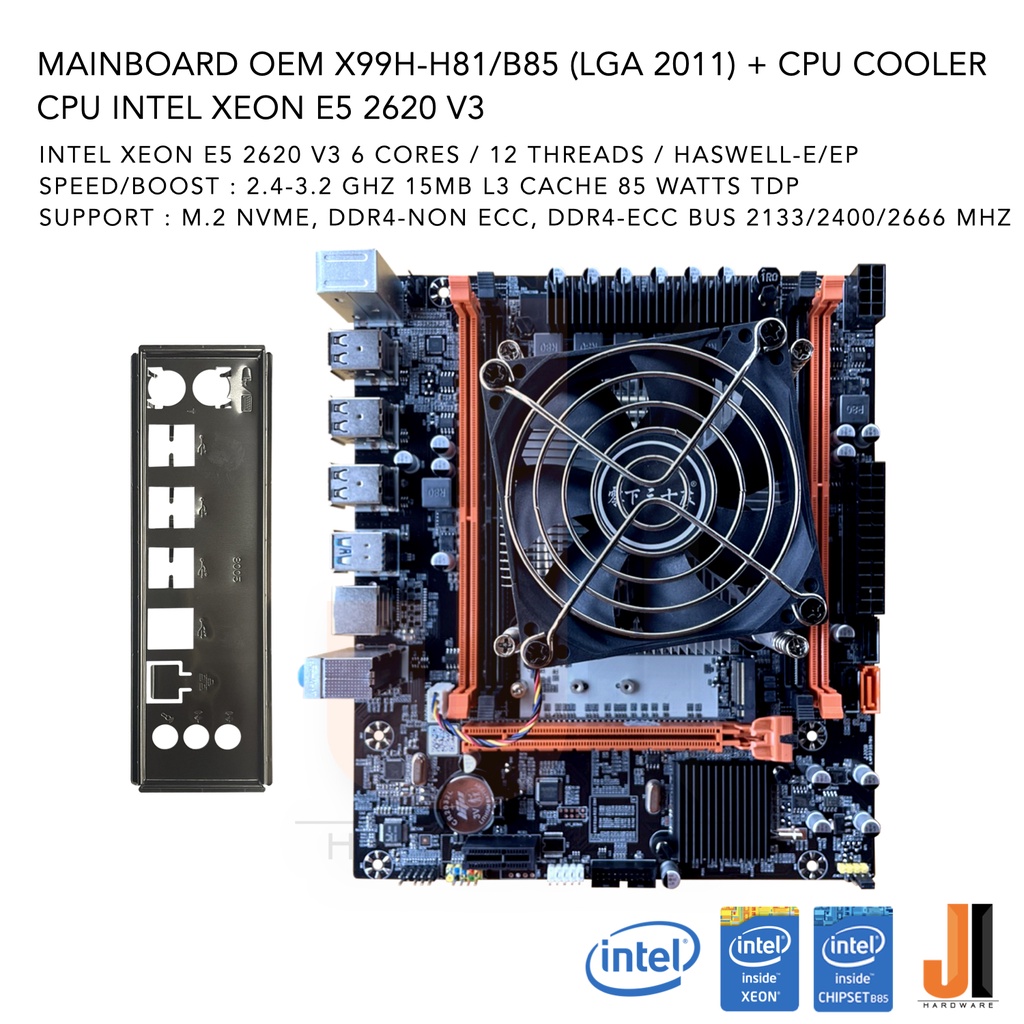 ชุดสุดคุ้ม Mainboard X99H-B85/H81 (LGA 2011) + Intel Xeon E5 2620 V3 2. ...
