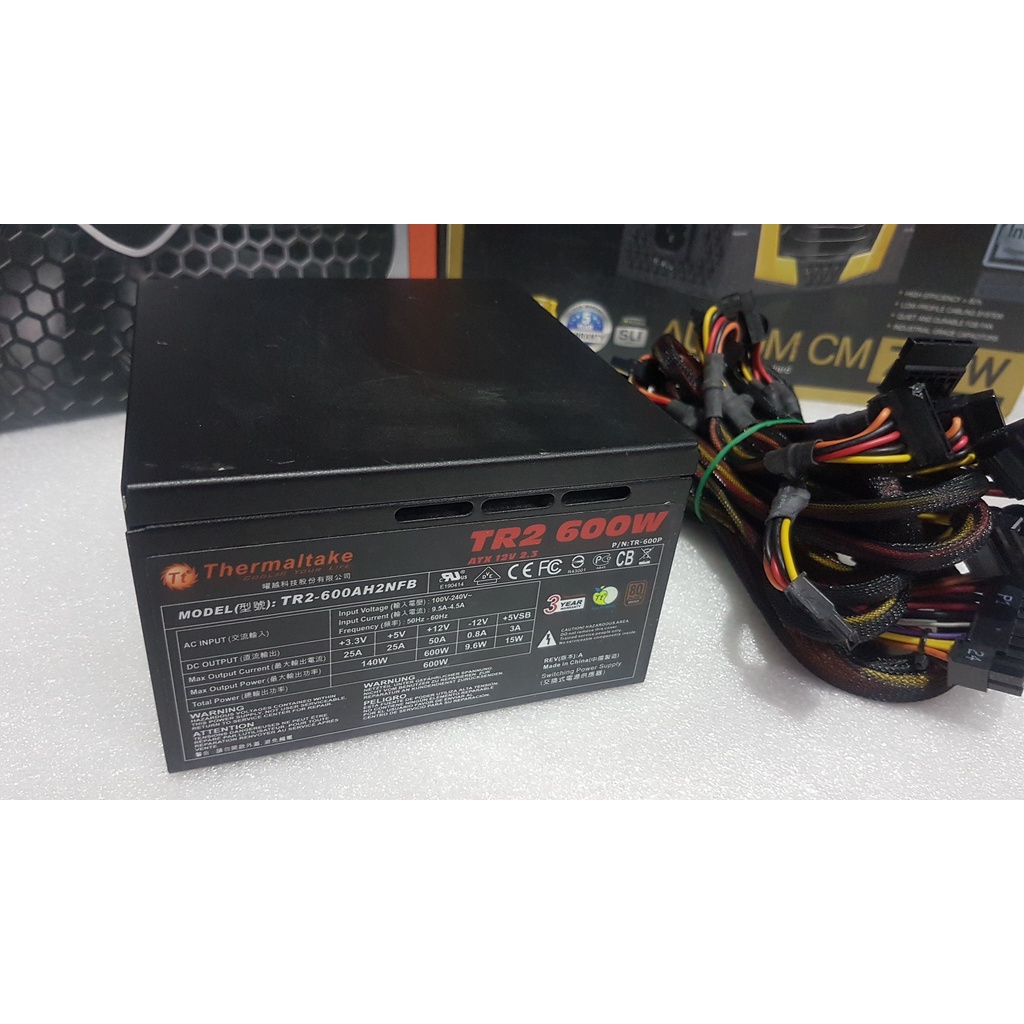 PSU ประกัน 3เดือน Thermaltake TR2 600W 80+Bronze มือ2 / power supply ...