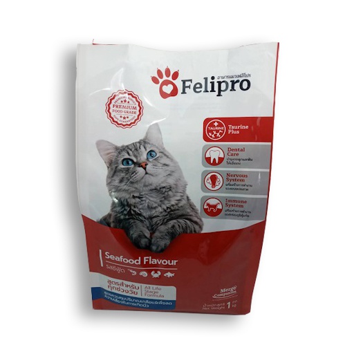 อาหารแมว Felipro(เฟลิโปร) สำหรับแมวทุกวัยรสซีฟู้ด | Shopee Thailand