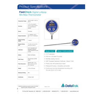 Delta Trak รุ่น 11047 Digital Thermometer | Shopee Thailand