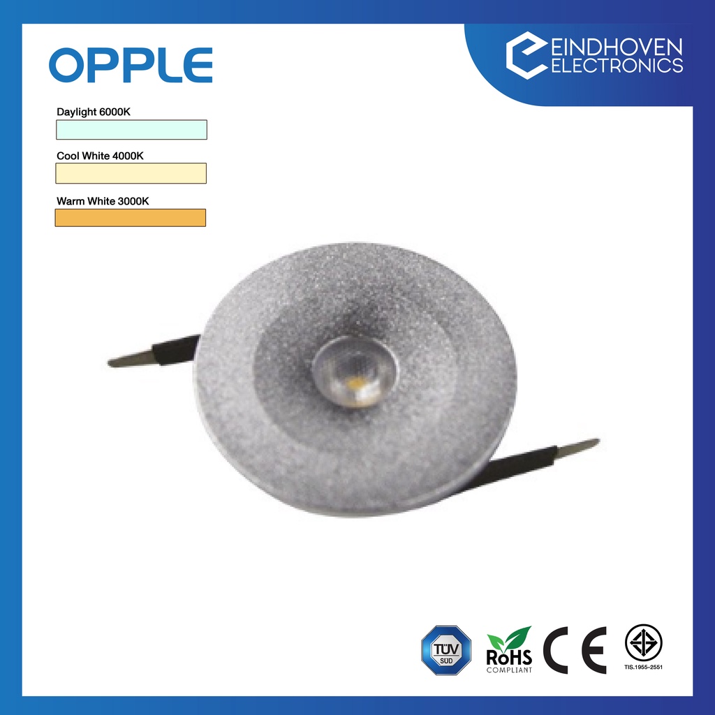 Opple ดาวน์ไลท์ LED รุ่น RF 1.5 นิ้ว 2W | Shopee Thailand