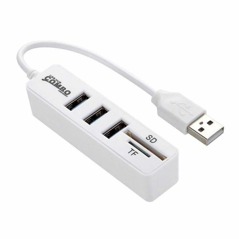 ส่งจากไทย Combo Usb Hub 3 Port Card Reader V2 0 2in1 3 Port Usb 2 0 Hub Splitter Combo Usb