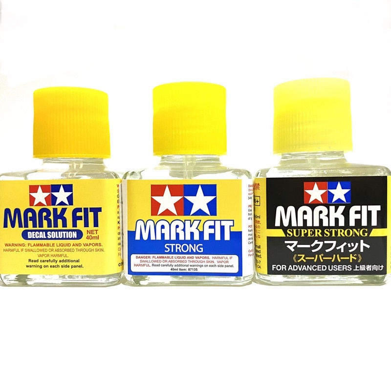 TAMIYA Mark Fit น้ำยาช่วยทำให้ดีคอลติดทน และเข้าร่อง แนบชิ้นงานโค้ง ...