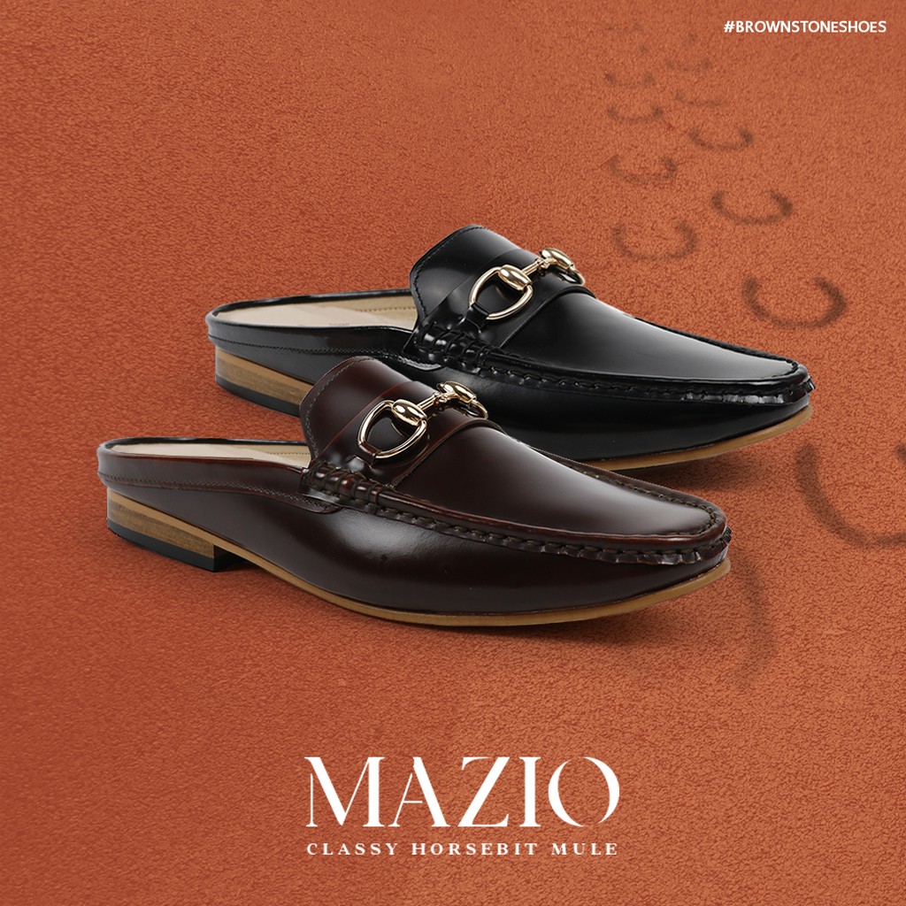 Brown Stone MAZIO HORSEBIT MULE | Shopee Thailand