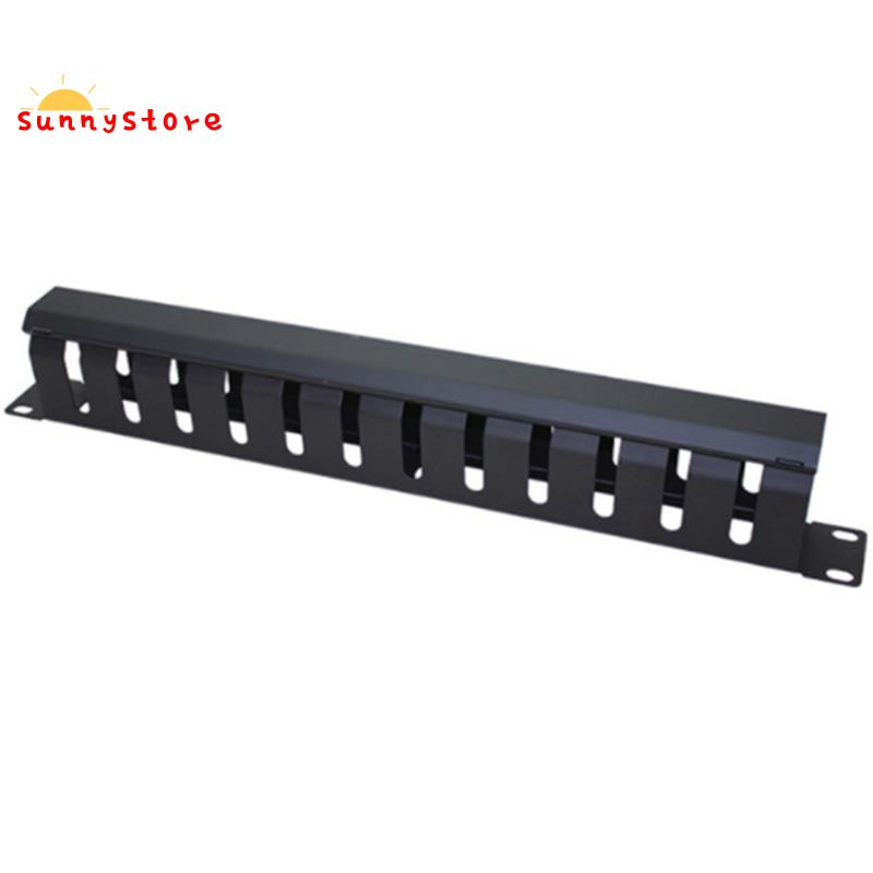 1U Cable Management Horizontal Mount 19 Inch Server Rack , 12 Slot ...
