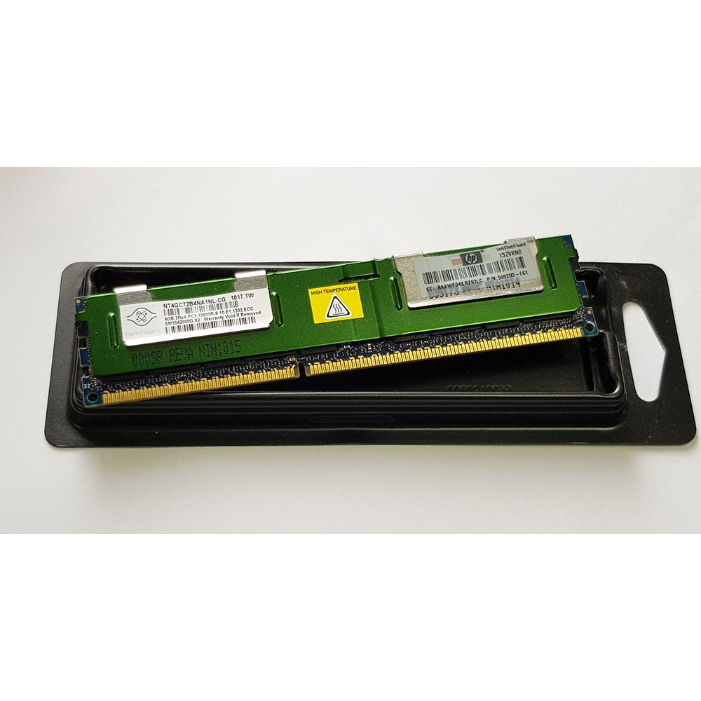 4GB 2Rx4 PC3-10600R-9-10-E1 1333 ECC ยี่ห้อ NANYA ใส่ HP Z420 Z620 Z820 ...