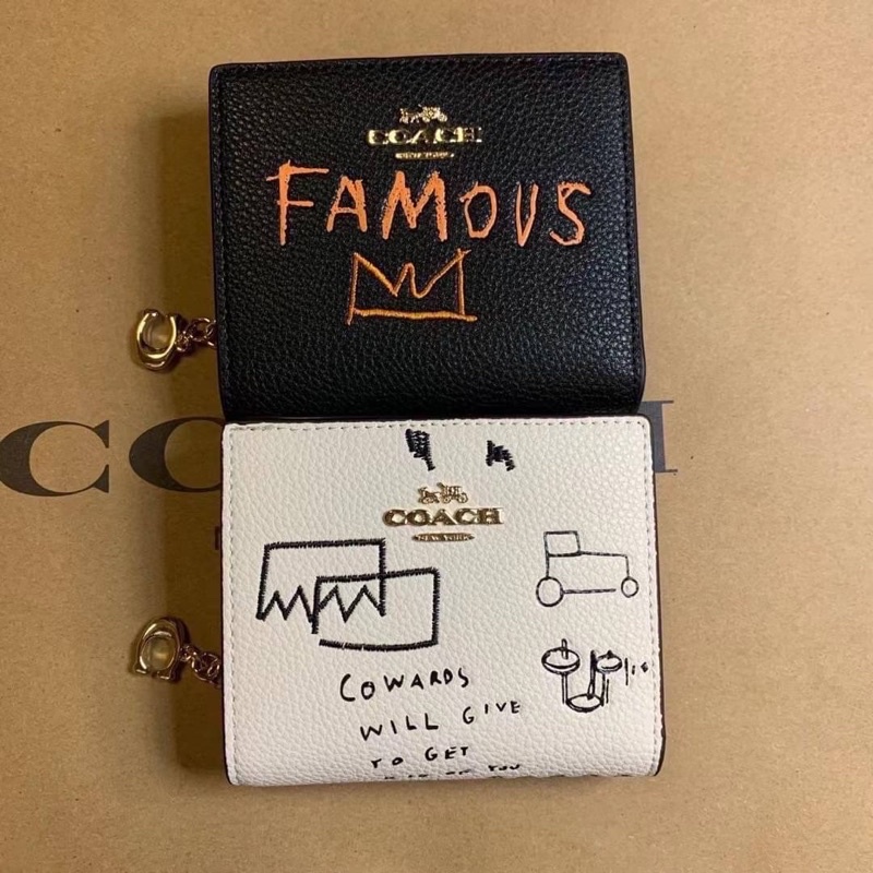 C5587 Coach X Jean Michel Basquiat Snap Wallet | Shopee Thailand