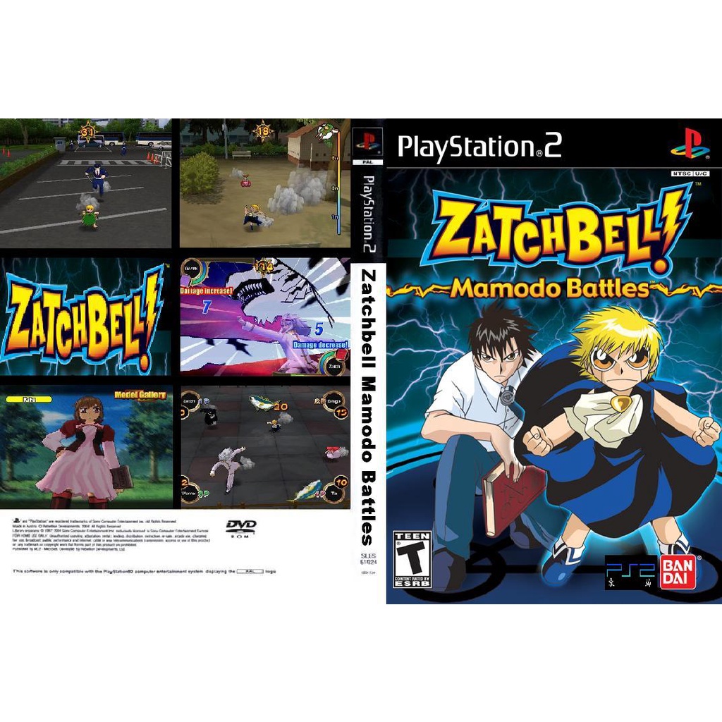 แผ่นเกมส์ PS2 Zatch Bell! Mamodo Battles คุณภาพ ส่งไว (DVD) | Shopee ...
