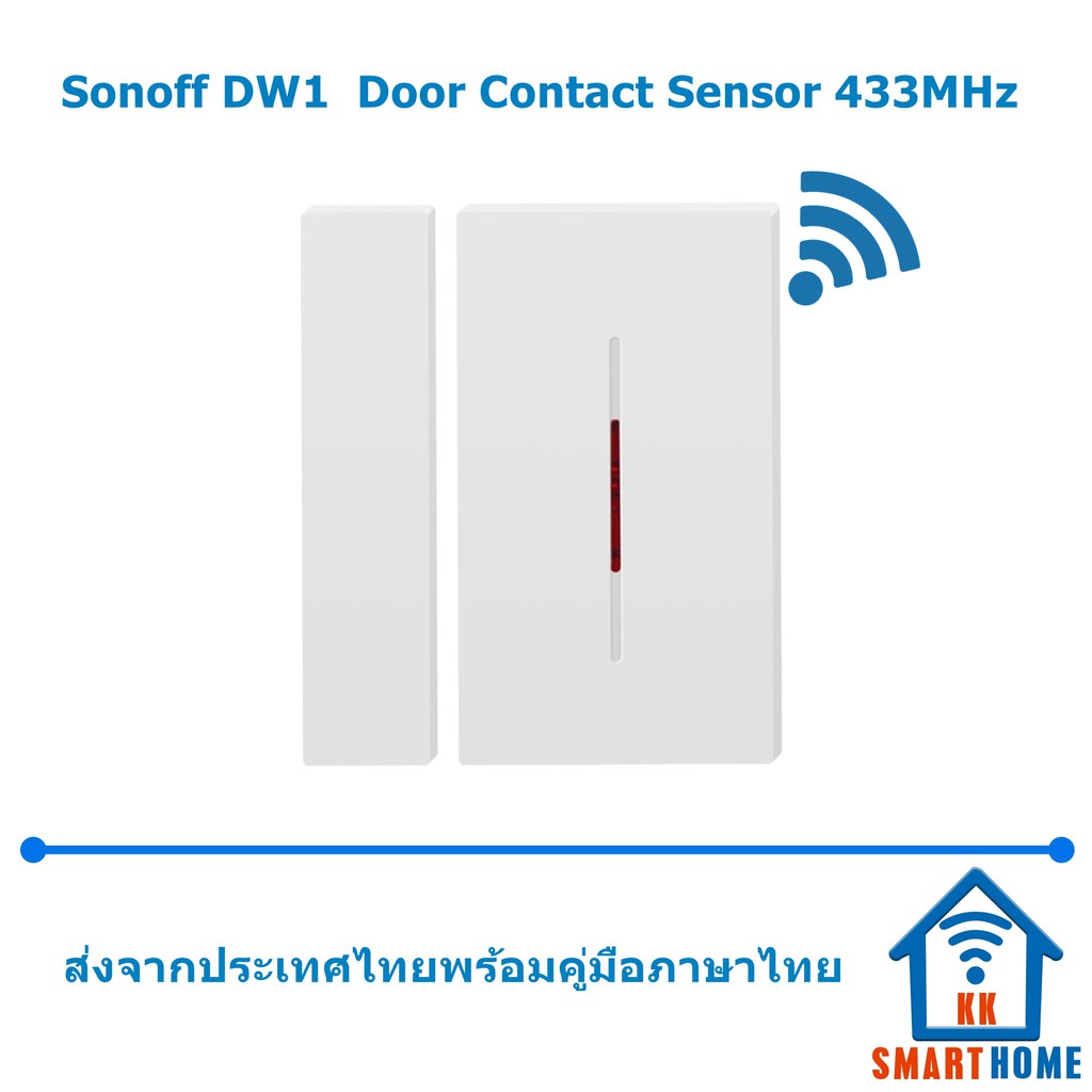 Sonoff DW1 433MHz RF Door Window Alarm Sensor อุปกรณ์ส่งสัญญาณ 433MHz ...