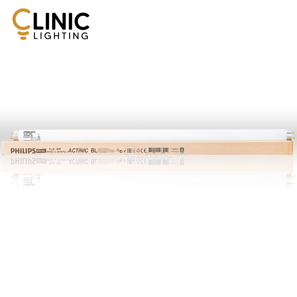Philips หลอดไฟดักยุง 18W สำหรับดักจับยุง และแมลง Actinic BL TL-D 18W ...