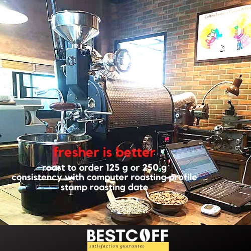 BESTCOFF เมล็ดกาแฟ ปานามา เกชา Panama Geisha roasted coffee ขนาด 250 g ...