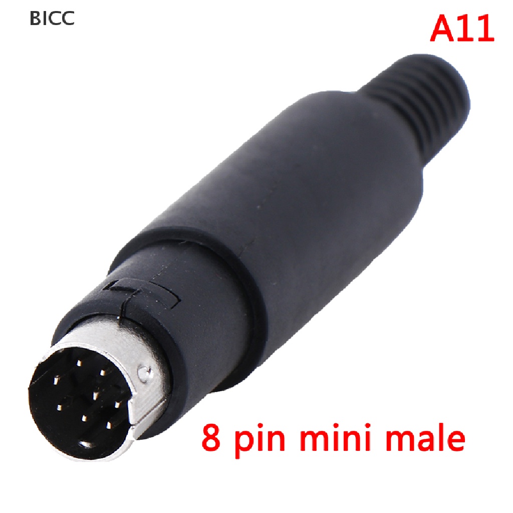 BI Mini DIN Plug Socket Connector 3/4/5/6/7/8 PIN Chassis Cable Mount ...