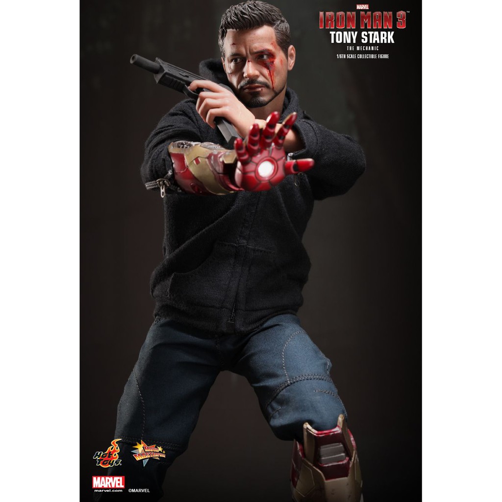 Hot Toys MMS209 IRON MAN 3 - TONY STARK (THE MECHANIC) | Shopee Thailand