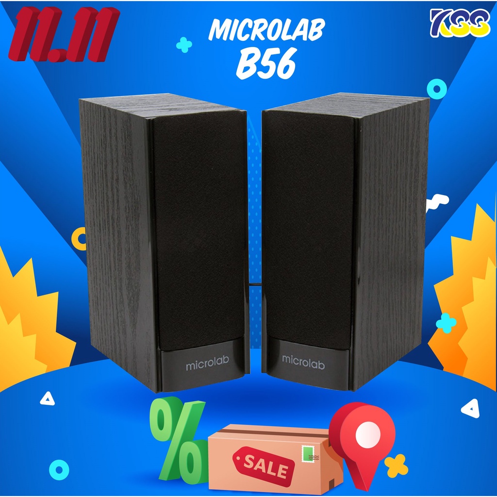 ลำโพง Microlab Speaker 2.0 B56 กำลังขับรวม 3 วัตต์ (RMS) รับประกัน 1 ป๊ | Shopee Thailand