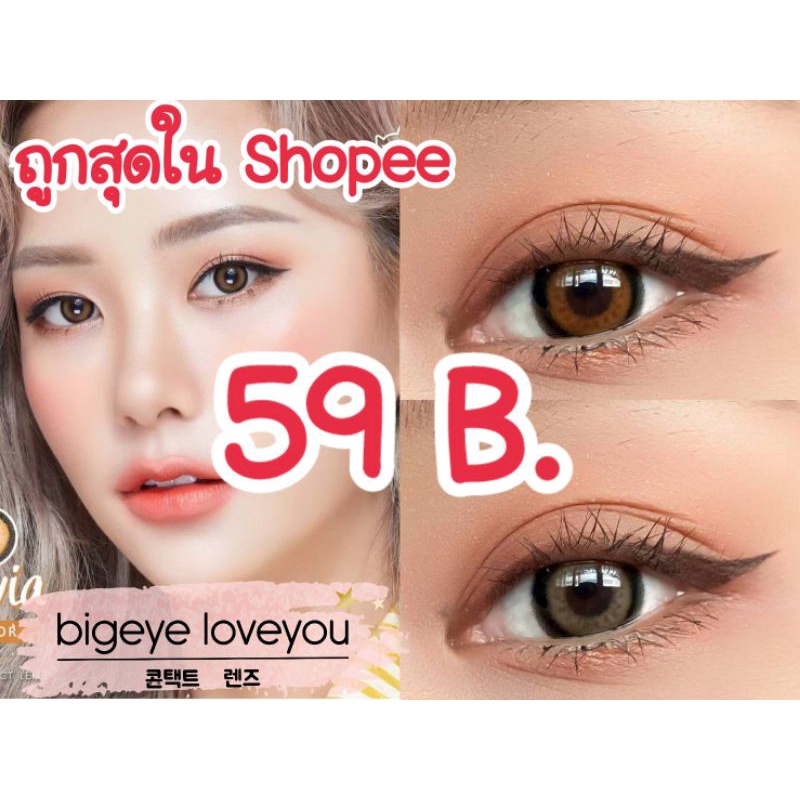 คอนแทคเลนส์🌈Mini Sinvia🌈 Brown / Gray (Kitty Kawaii) ขนาดมินิ💖ขายดี🍭 ...