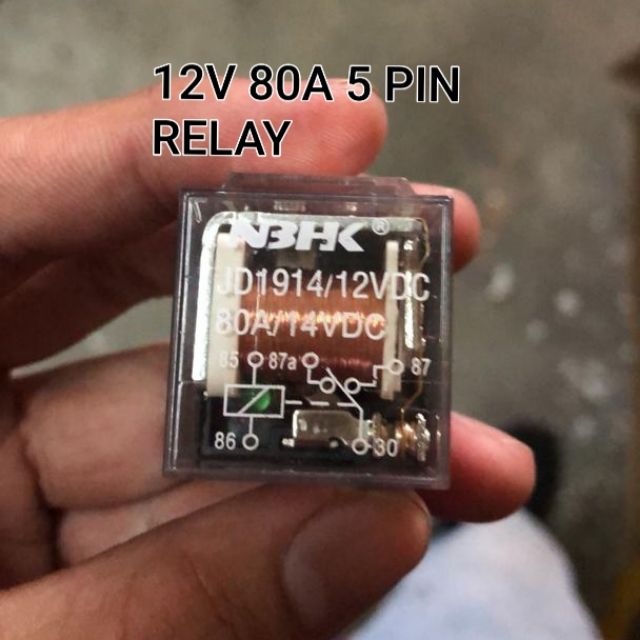 Relay 12V 80A 5 PIN RELAY | Shopee Thailand