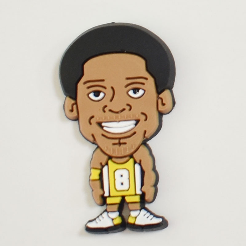 การ์ตูน Kobe Croc Design Jibbitz James รองเท้า Charms Pins บาสเกตบอล ...