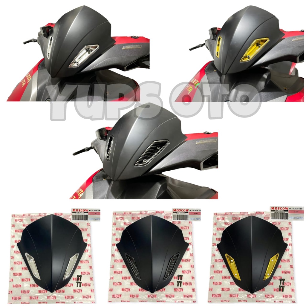 VISOR AEROX เก่าและใหม่ 155 CONNETED WINDSHIELD AEROX WIND SHIELD ALL ...