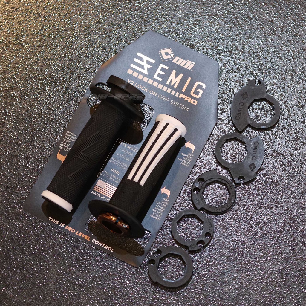 ปลอกแฮนด์ ODI Grips EMIG PRO V2 Lock-On (ของแท้) ใส่ CRF250/300, KLX110/140G/230/250/300 ...