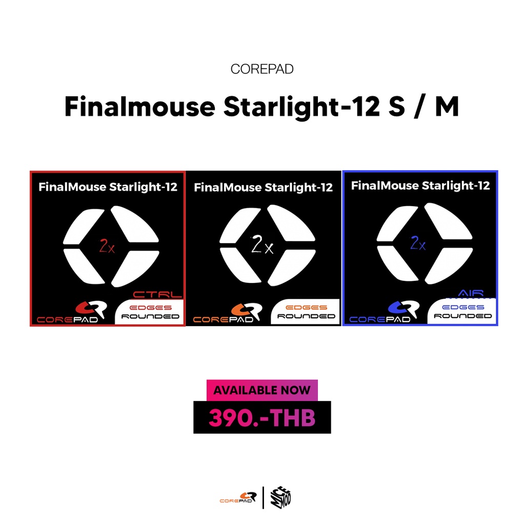 เมาส์ฟีท Corepad ของ Finalmouse Starlight-12 / UltralightX [Mouse Feet ...