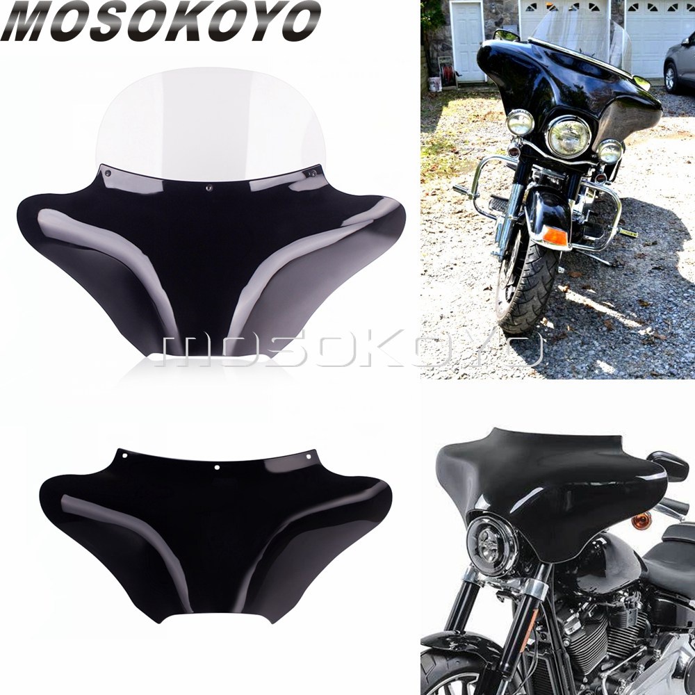 MD-ด้านหน้าด้านนอก Batwing Fairing สำหรับ Harley Touring Dyna Road King ...