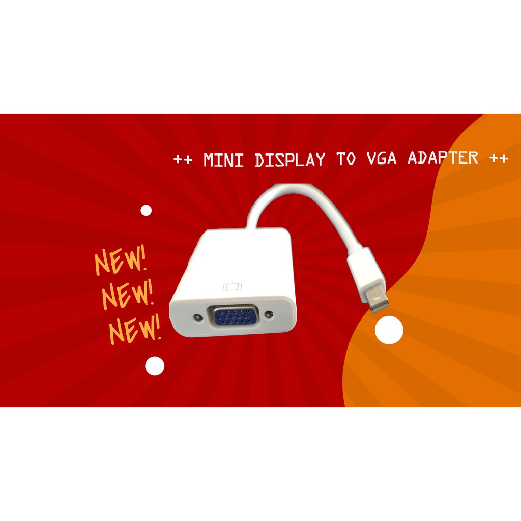 Mini Display to VGA Adapter / Mini Display แปลงเป็น VGA Adapter ...