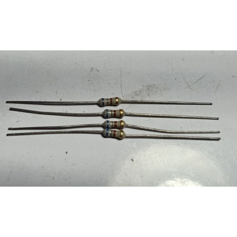 Resistor ตัวต้านทาน 680 Ohm 1/4w r ญี่ปุ่นเกรดออดิโอ แพ๊ค 10 ตัว ...