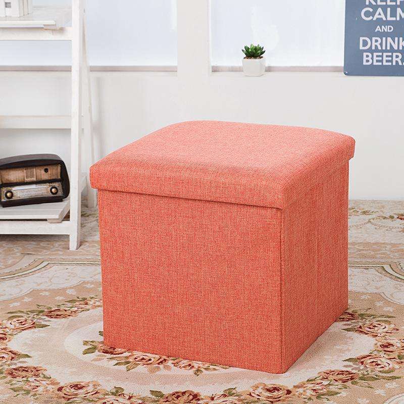 ThaiLee เก้าอี้กล่องเก็บของ 30*30*30 cm แบบผ้า นุ่มมากๆ รับน้ำหนักไม่ ...