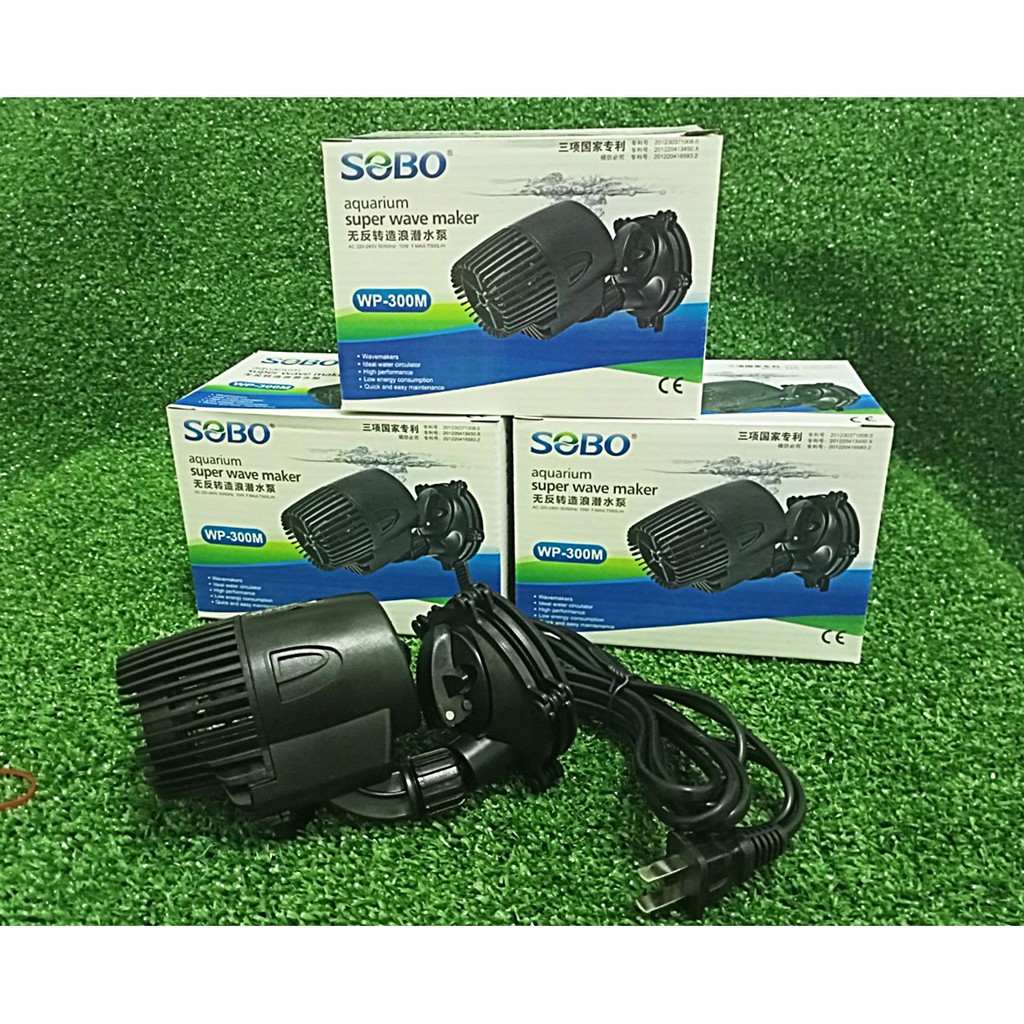 SOBO WP-300M ปั๊มทำคลื่นหรือเป่าตะกอน ขี้ปลาก้นตู้ เหมาะกับตู้ปลาขนาด 24-36 นิ้ว | Shopee Thailand