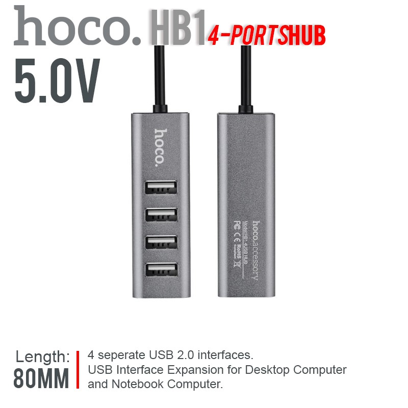 Hoco HB1 Ports HUB / Type-C อุปกรณ์ ตัวแปลง เพิ่มช่อง HUB USB ใช้งาน ...