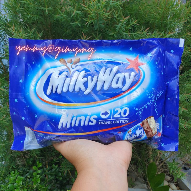 Milky Way Minis chocolate bar with candy cream มิลค์กี้เวย์ ช็อกโกแลต ...