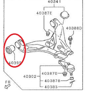 บูชปีกนกล่าง TRITON ไทรทัน ปาเจโร่ Mitsubishi มิตซู แท้ เบิกศูนย์ รหัส ...