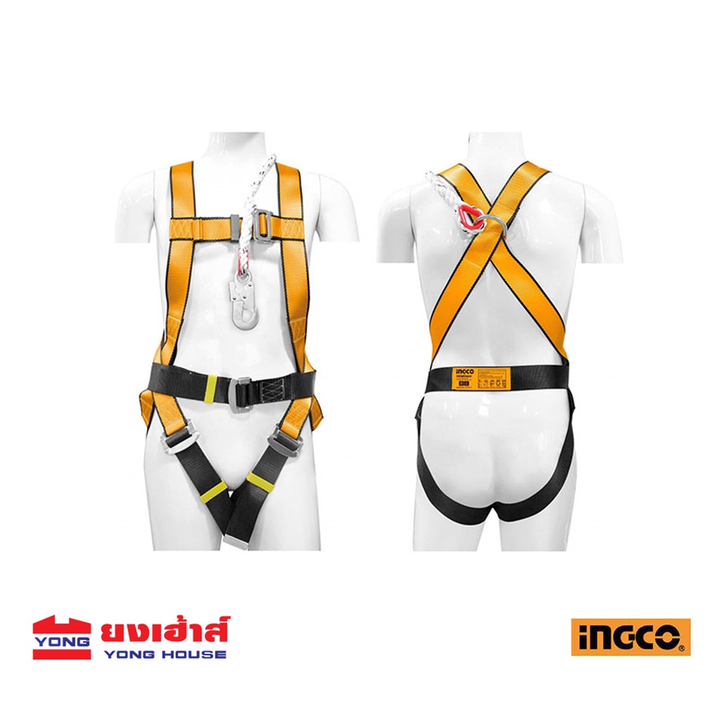 INGCO เข็มขัดเซฟตี้ แบบเต็มตัว HSH501502 SAFETY BELT เข็มขัดนิรภัย ...