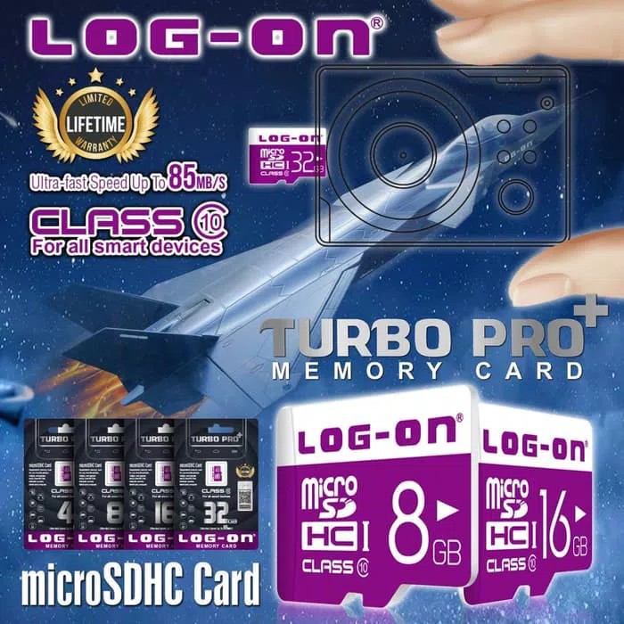 การ์ดหน่วยความจํา Micro sd Log on 8gb class 10 SDHC 8gb | Shopee Thailand