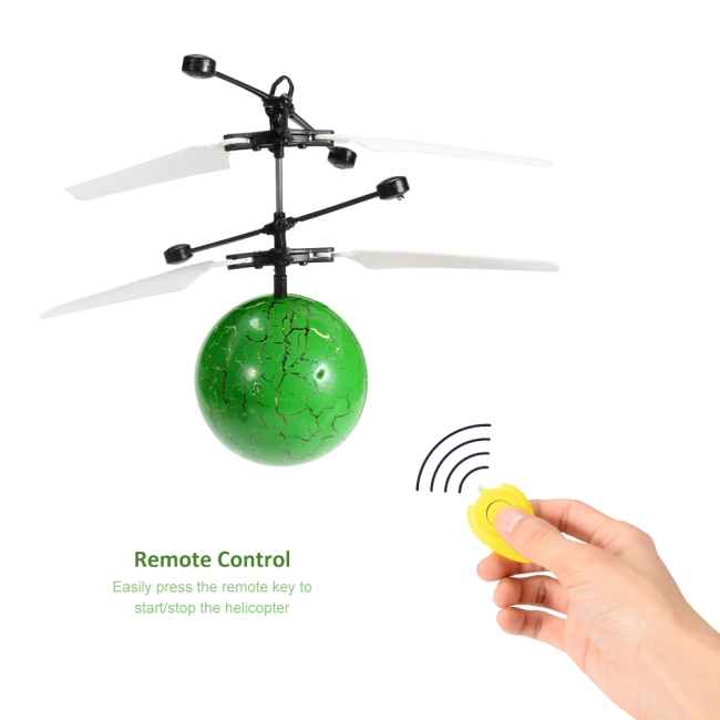 RC Flying Ball Infrared Hand Induction Flight Helicopter Multicolor LED ...