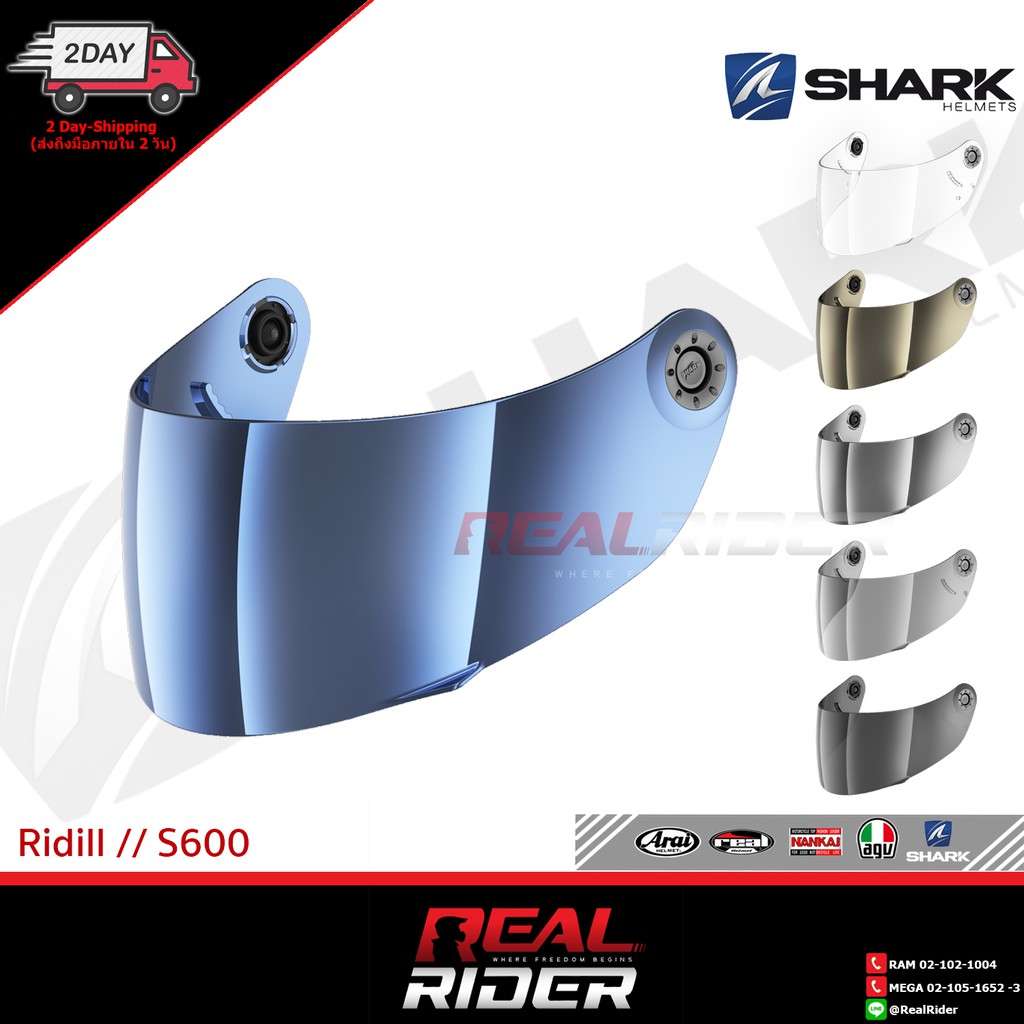 ชิลด์ SHARK Ridill // S600 - SHARK VISOR | Shopee Thailand