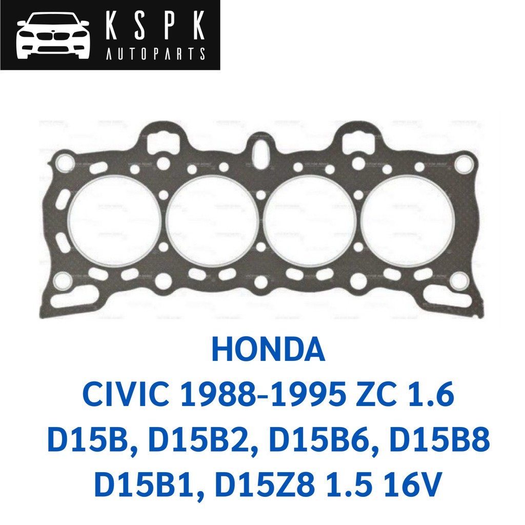ประเก็นฝาสูบ HONDA CIVIC 1988-1995 ZC 1.6, D15B, D15B2, D15B6, D15B8 ...