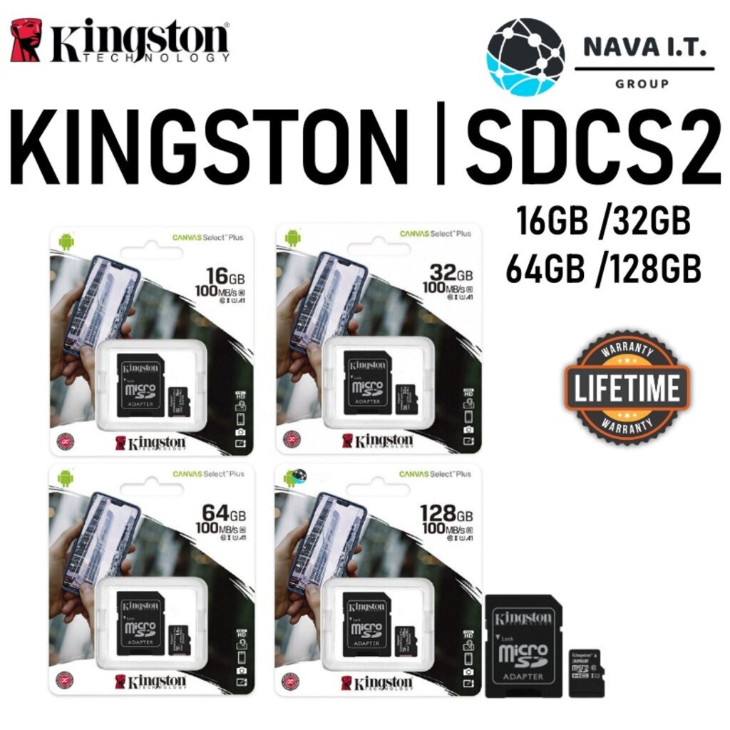 🛵มีส่งด่วน💨 KINGSTON ไมโครเอสดีการ์ด SDCS2 EVO PLUS NEO HOME MICRO SD ...