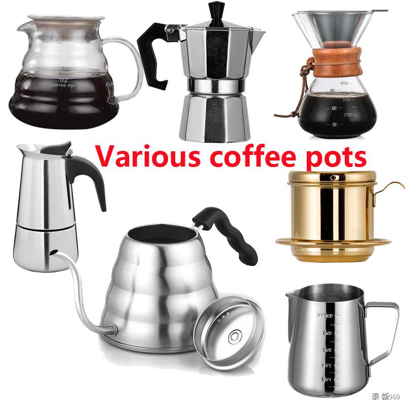 1.2/1L Stainless Steel Coffee Pot Long Spout Kettle Gooseneck Drip ...