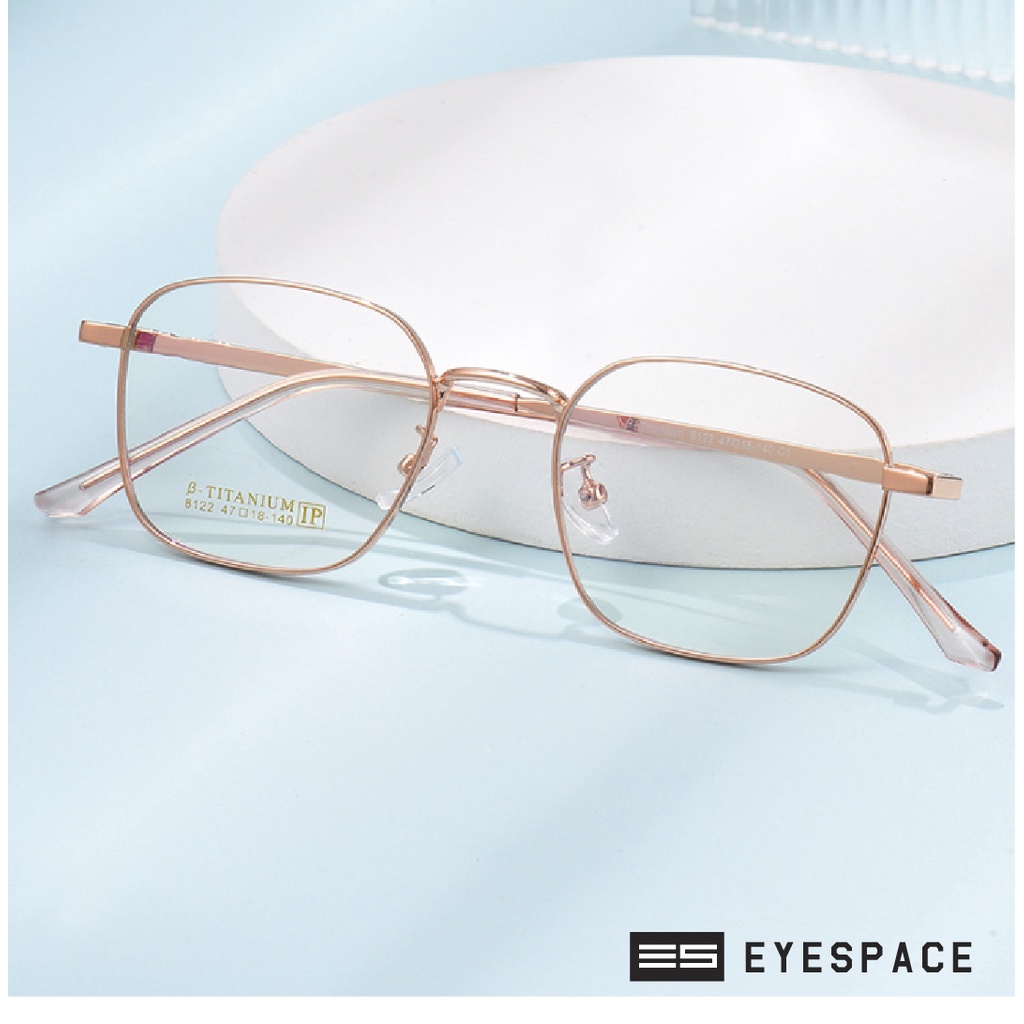 EYESPACE กรอบแว่น สำหรับคนหน้าเล็ก Titanium Flex ตัดเลนส์ตามค่าสายตา FT008 | Shopee Thailand